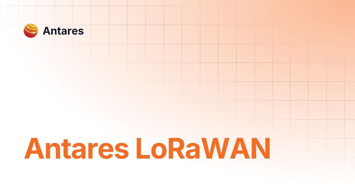 Antares LoRaWAN | en | Antares