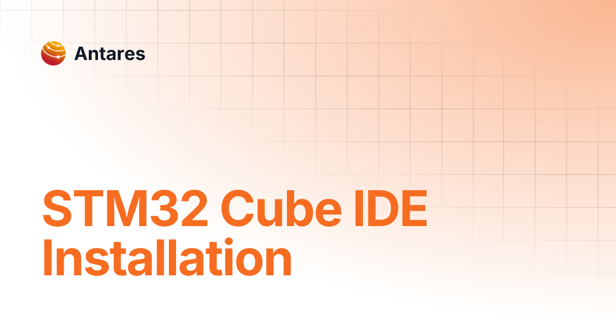 Stm32 Cube Ide Installation Antares
